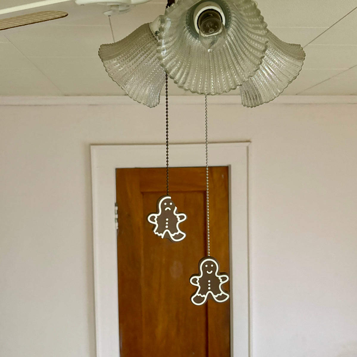 Happy/Sad Gingerbread Cookie Ceiling Fan Pulls – Leela Made