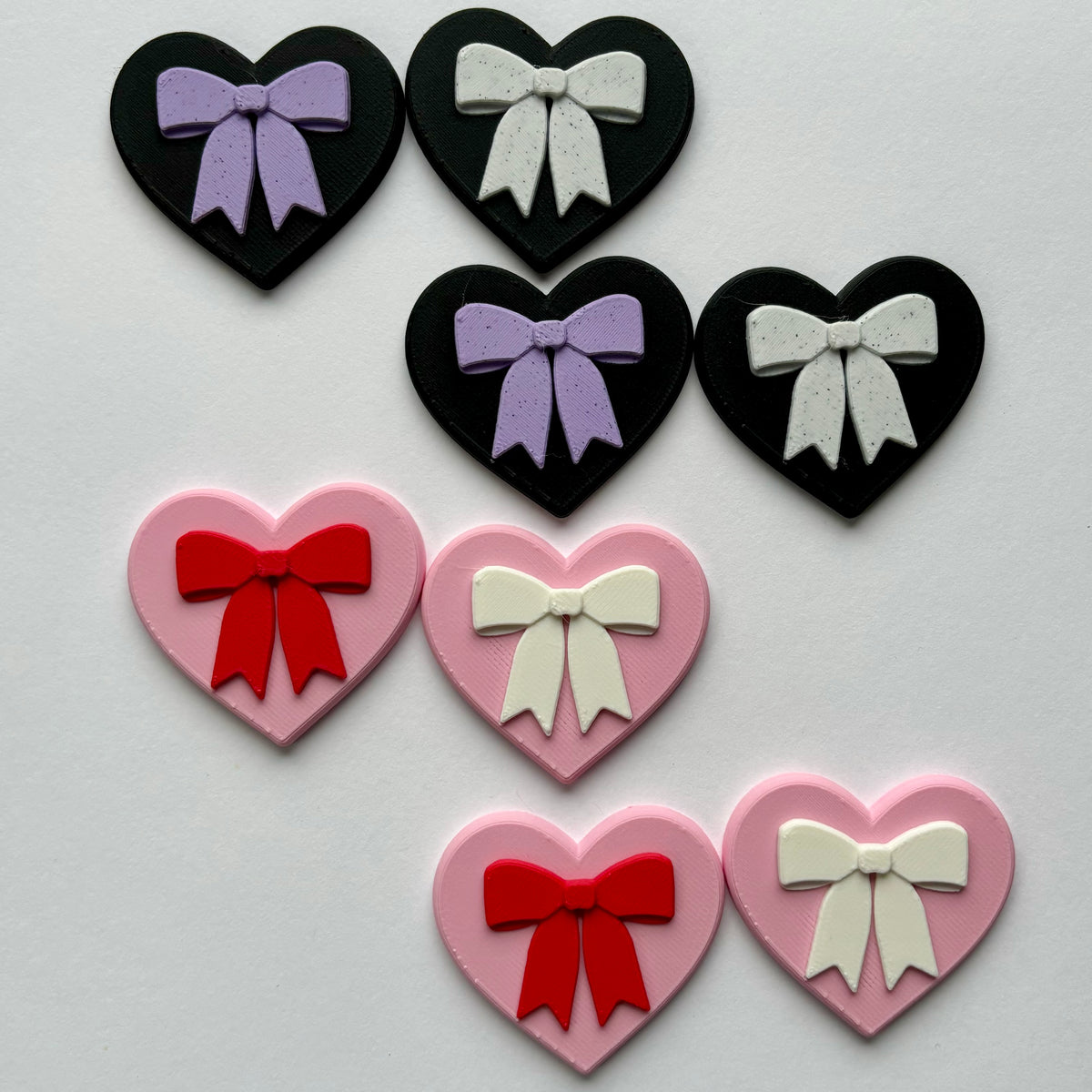 Bow Heart Magnets Set – Leela Made